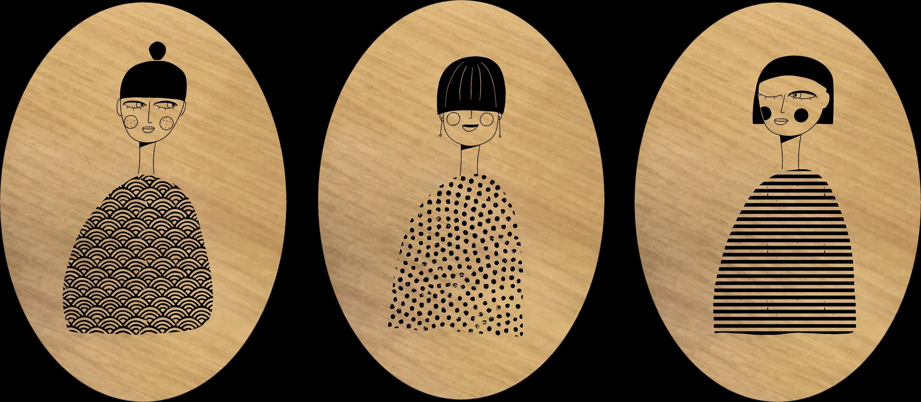 Minimalist Female Portraits Digital Download | Modern Line Art ...