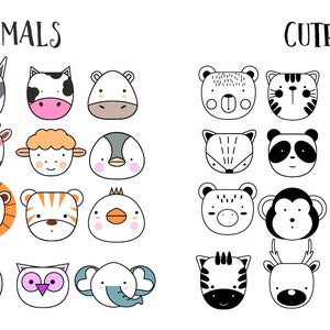 20 Cute Animal Svg, Png, Jpg, Dxf, Whale Cut File, Cute Animal, Animal ...