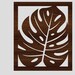 Monstera Leaf Digital Wall Art – Laser Cut and CNC Ready Design File - Etsy