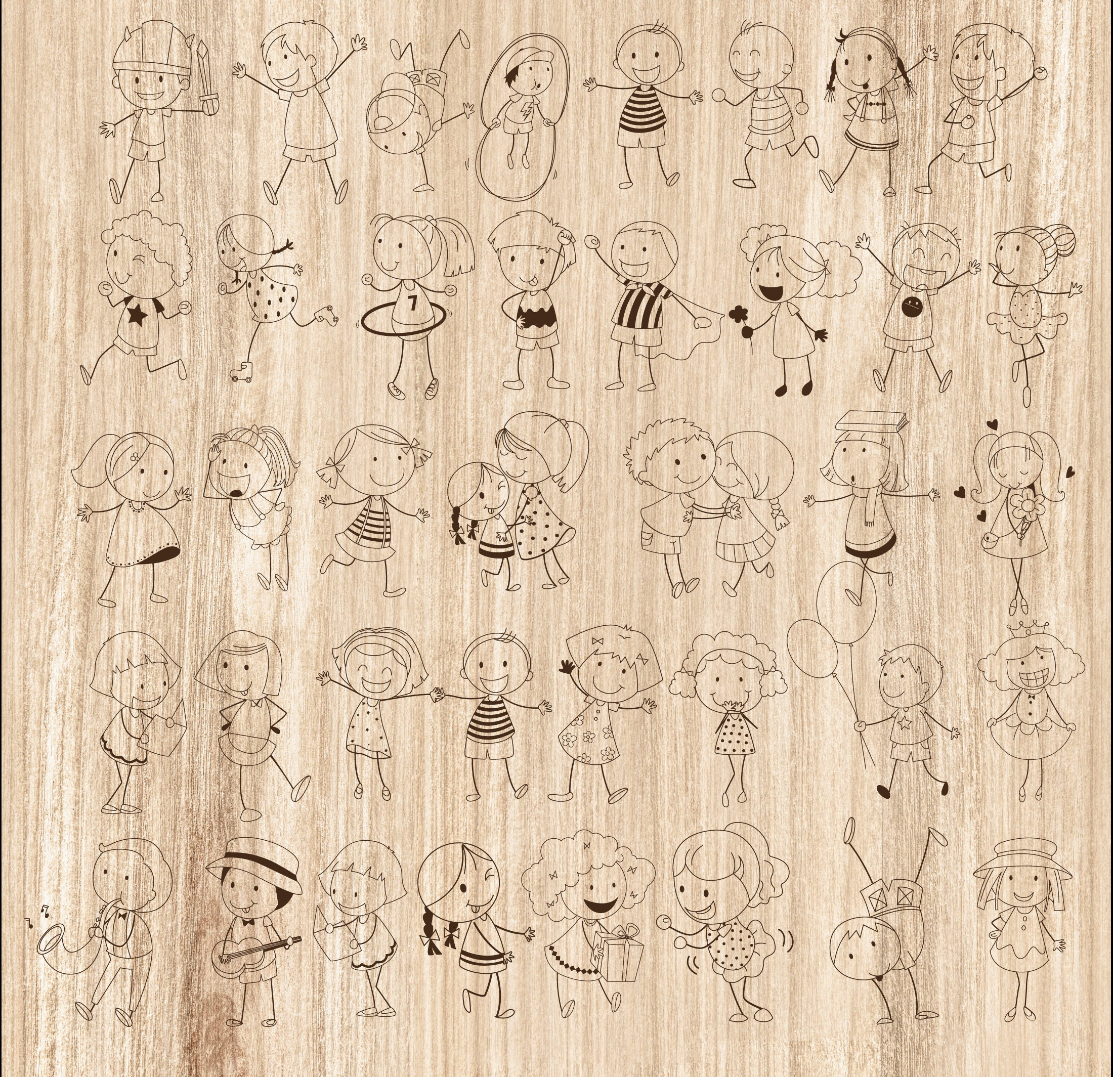 40 Cute Childs Files SVG AI PDF - Etsy