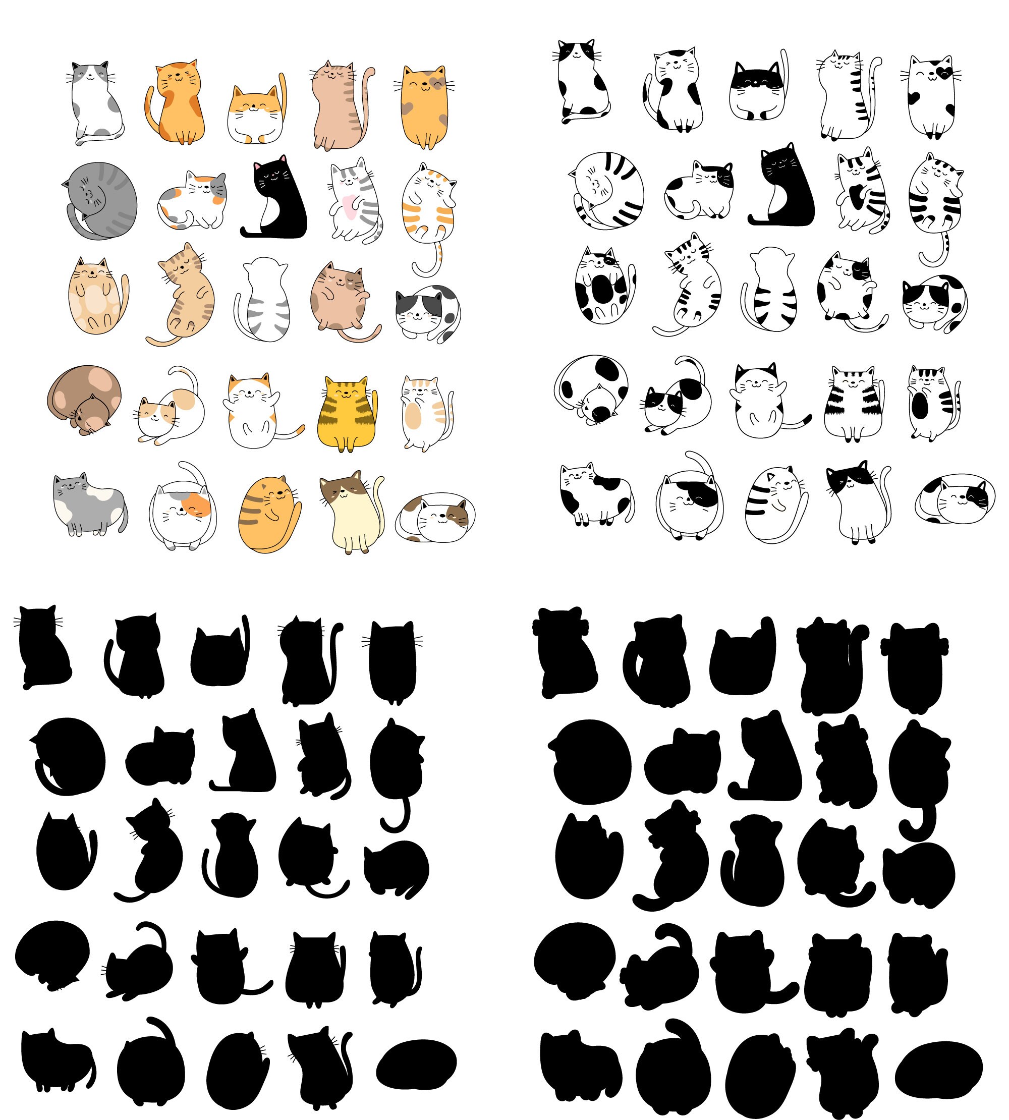 Baby Cats Cut Files Svg,png,ai,pdf,dxf - Etsy