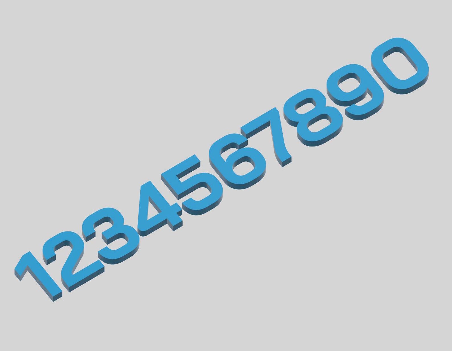 3D Numbers STL Files, 10 Cm. 2 Set - Etsy UK
