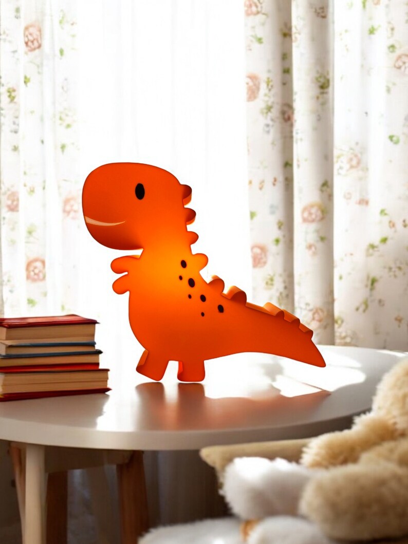 Stegosaurus, Brachiosaurus and T-rex Desk Lamp STL and OBJ Files, Cute ...