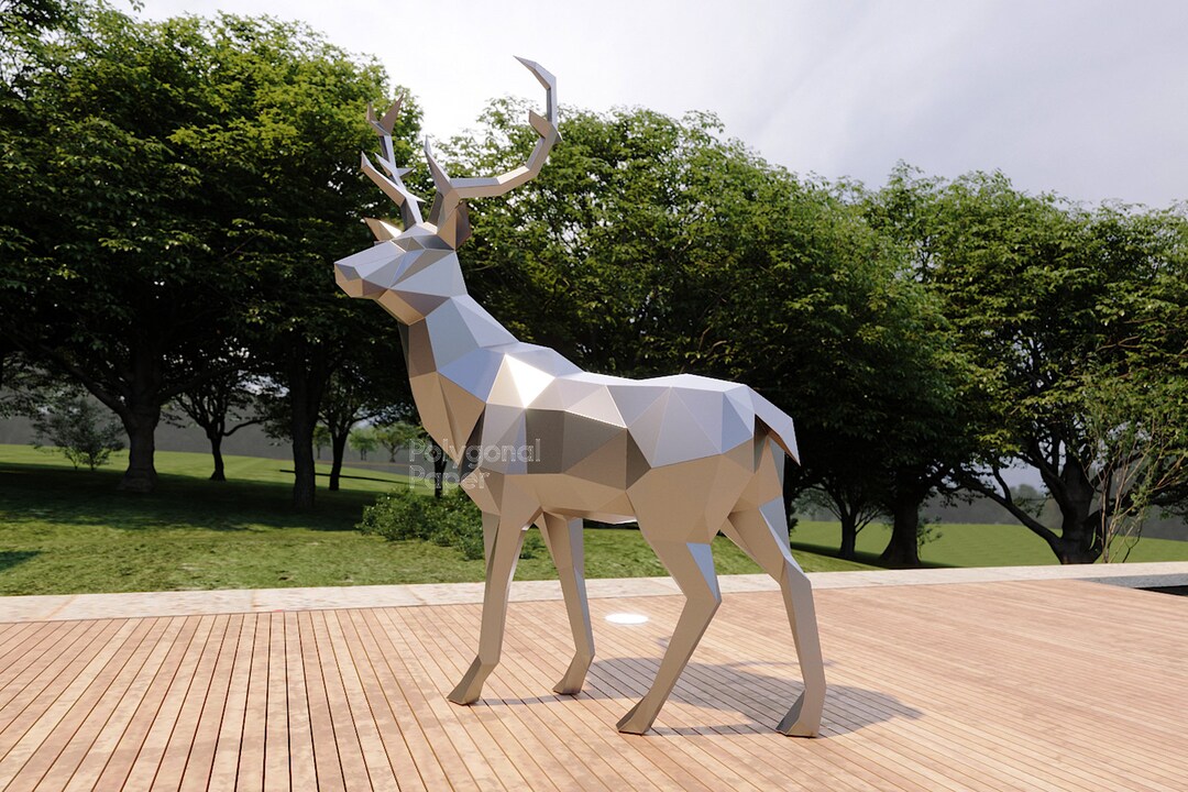 Stag in DXF Format for Assembly From Sheet Metal. Template for ...