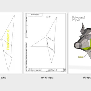 Bull Head: DIY Metal Wall Sculpture. DXF File for Assembly From Sheet ...