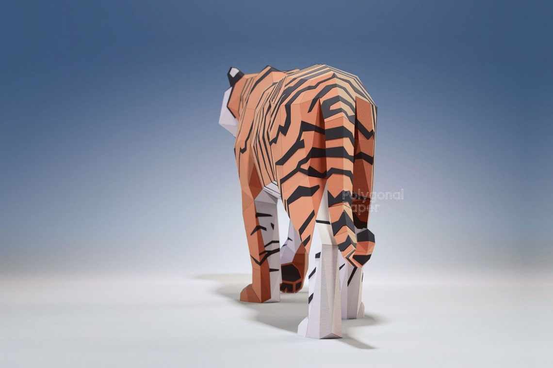 Tiger: Digital Files for Papercraft. Printable PDF Template - Etsy