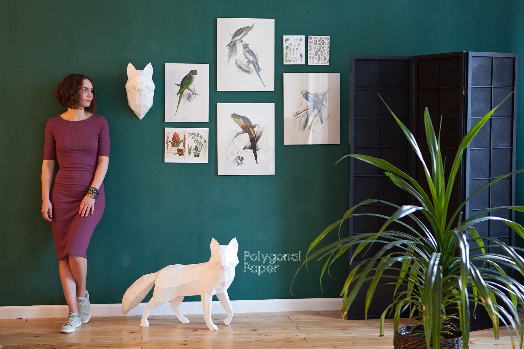 Fox: Digital Files for Papercraft. Printable PDF Template DXF | Etsy ...