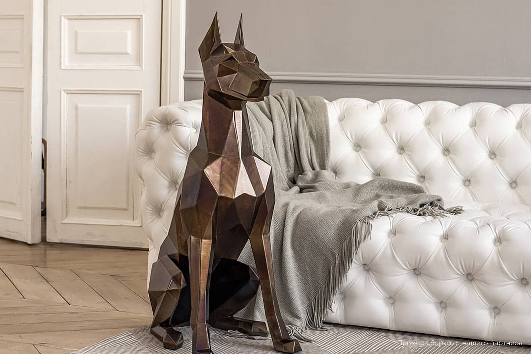 Doberman in DXF Format for Assembly From Sheet Metal. Template - Etsy ...