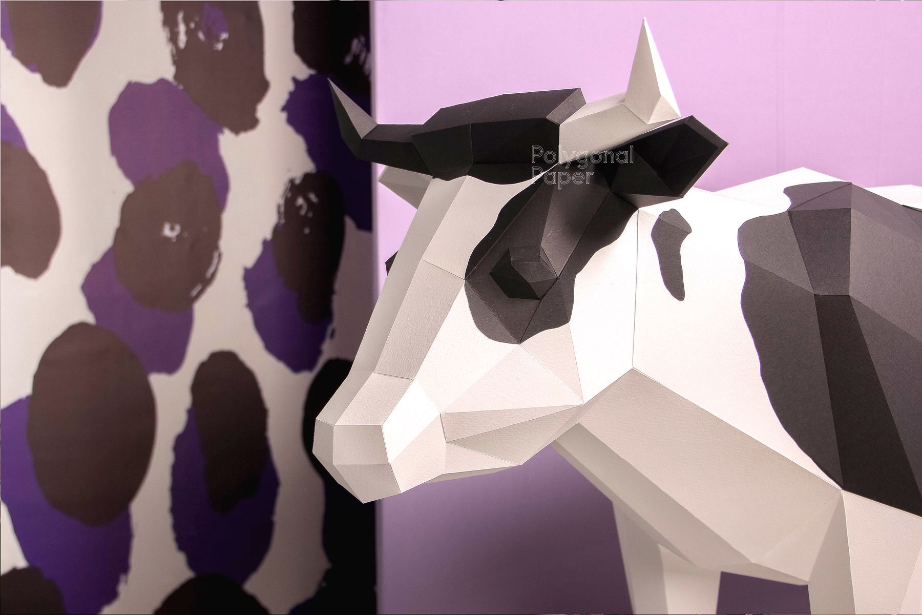 Cow: Digital Files for Papercraft. Printable PDF Template DXF - Etsy ...