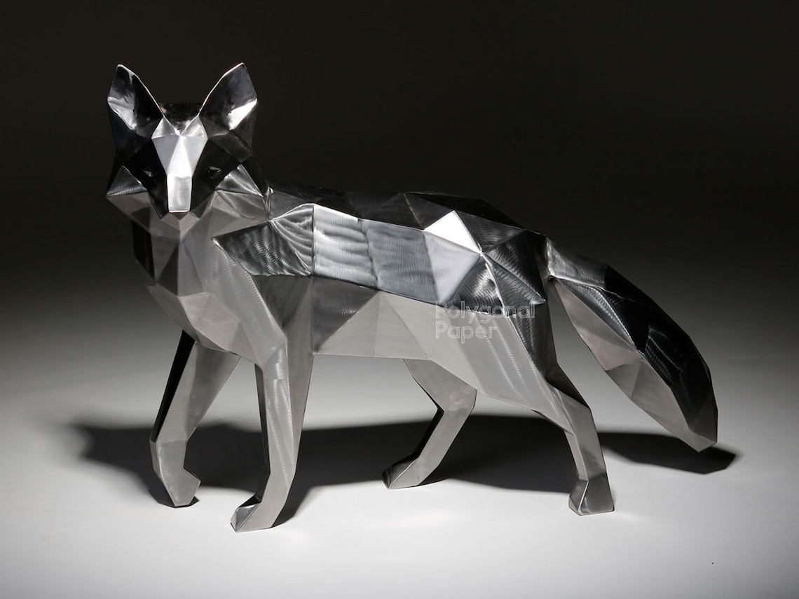 Fox: DIY Metal Sculpture. DXF File for Assembling a Sculpture From ...