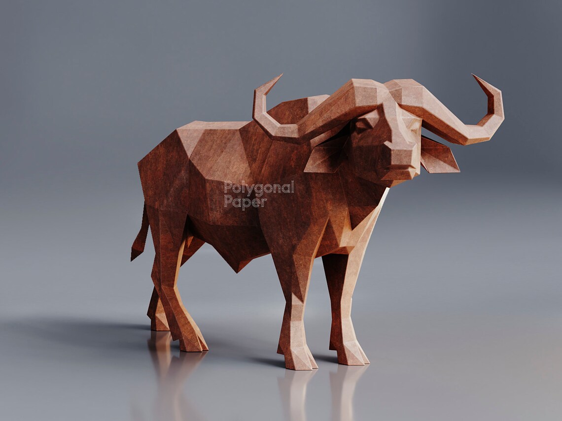African Buffalo in DXF Format for Assembly From Metal. - Etsy