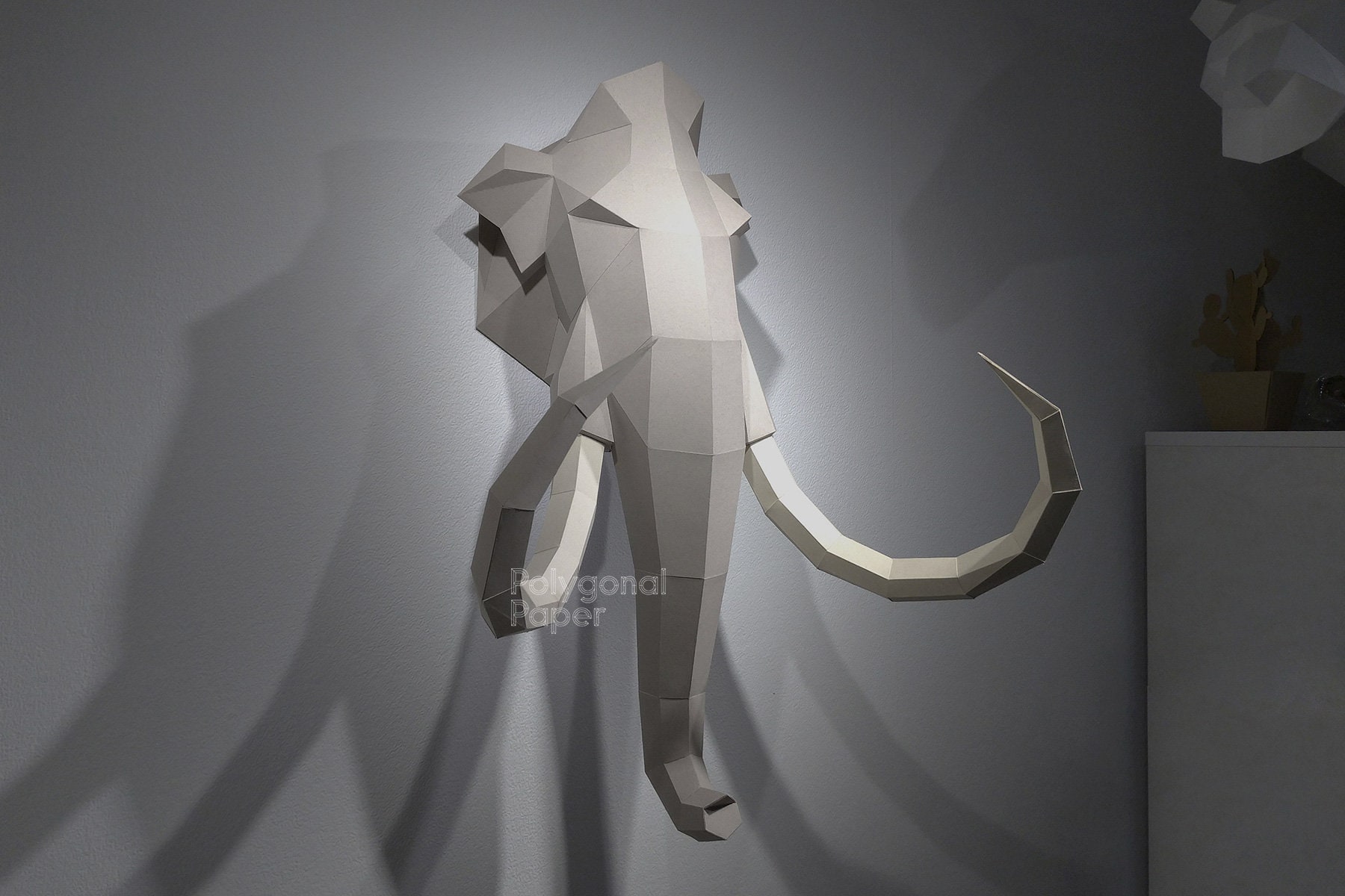 Mammoth Head: Digital Files for Papercraft. Printable PDF - Etsy