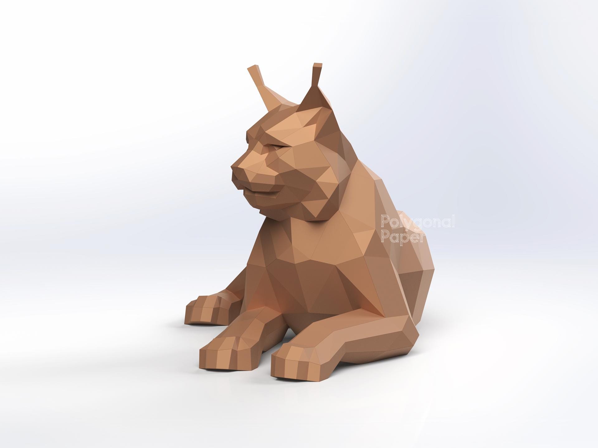 Lynx: DIY Sheet Metal Sculpture. DXF for Laser Cutting, Drawings for ...