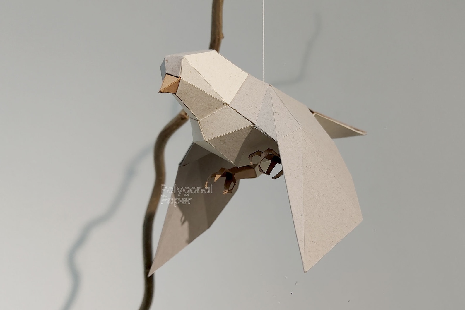 3 Birds: Paper Craft Template for Making Low Poly 3D Table Sculpture of ...