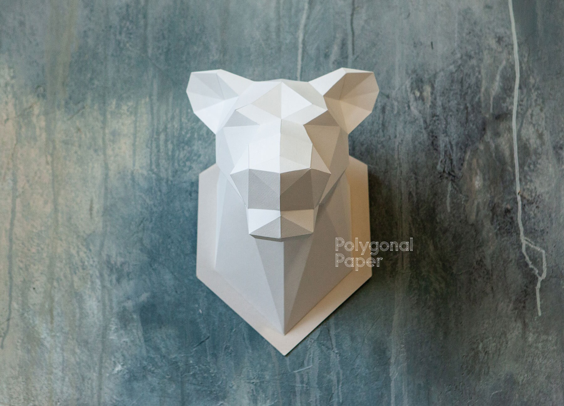 Lioness Head: Digital Files for Papercraft. Printable PDF - Etsy
