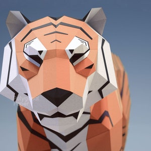 Tiger: Digital Files for Papercraft. Printable PDF Template, DXF ...