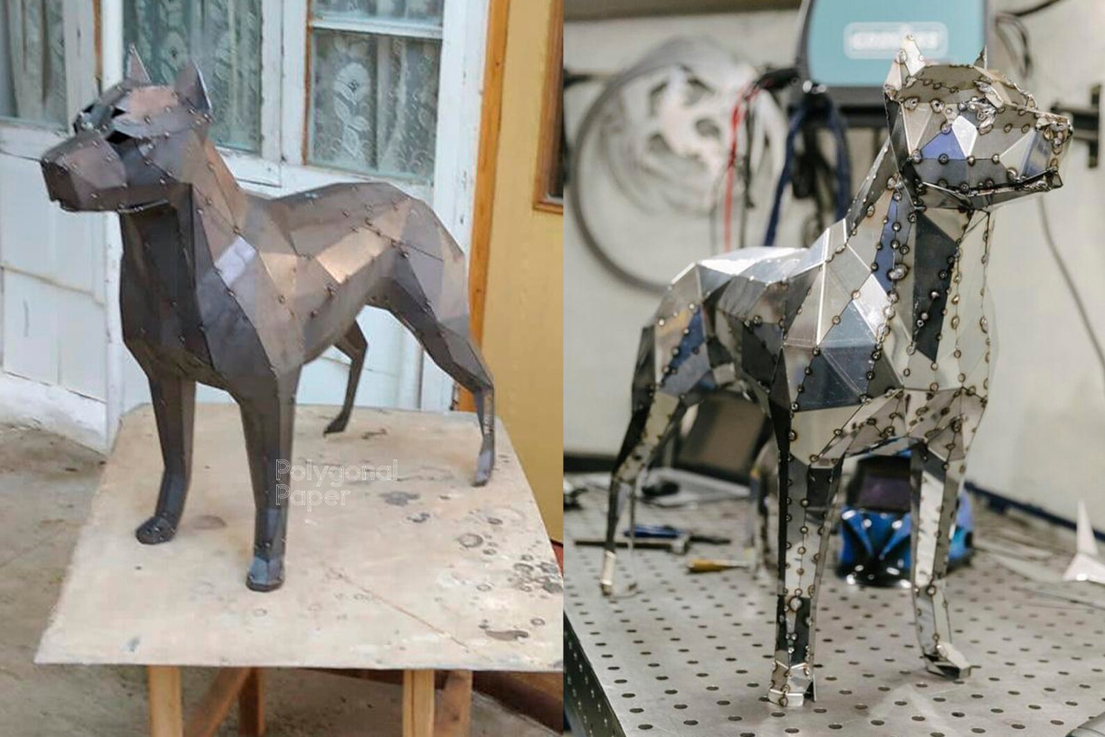 Pitbull Terrier in DXF Format for Assembly From Metal. - Etsy Canada