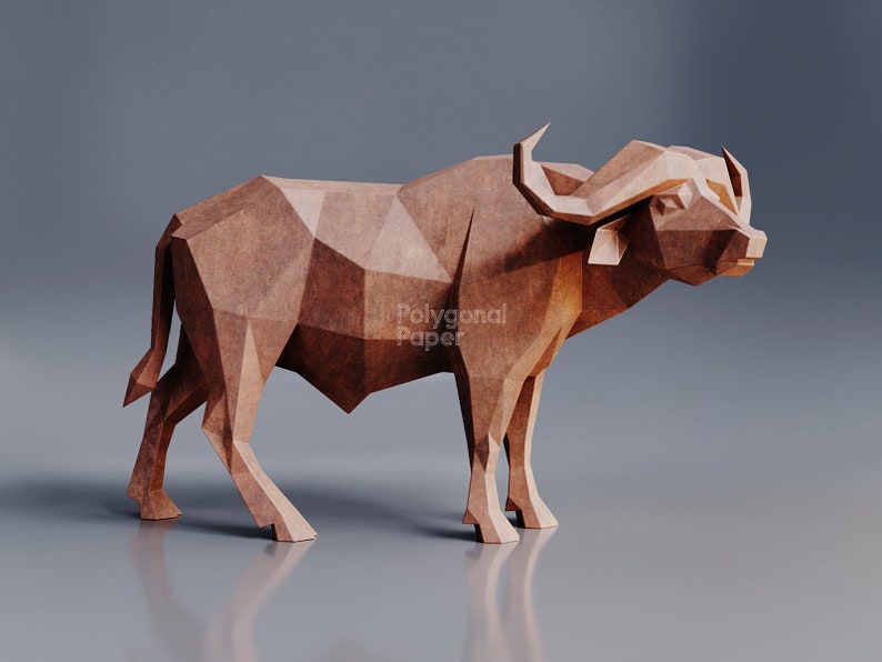 African Buffalo in DXF Format for Assembly From Metal. - Etsy