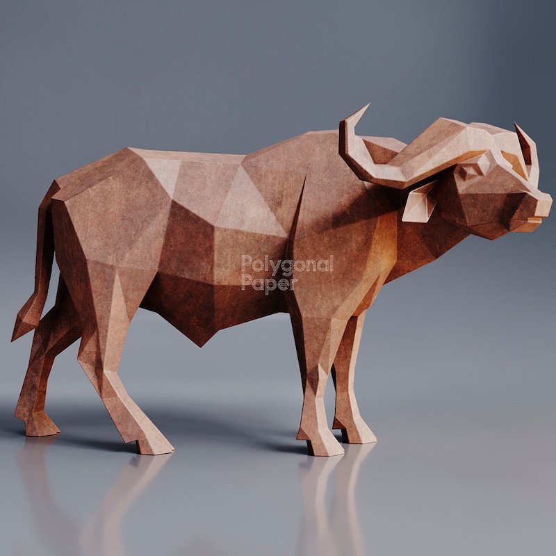 Geometric Buffalo - Etsy