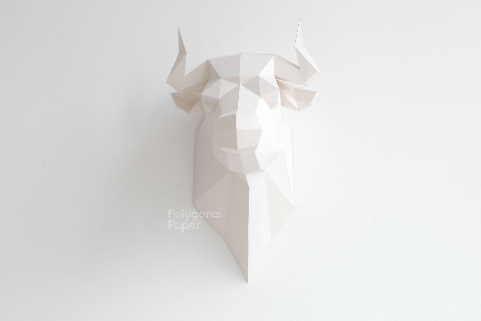 Bull Head: Digital Files for Papercraft. Printable PDF - Etsy