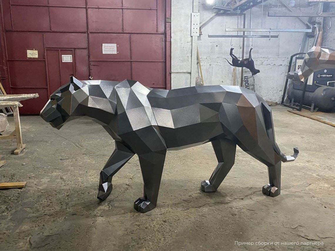 Tiger in DXF Format for Assembly From Metal. Template for | Etsy