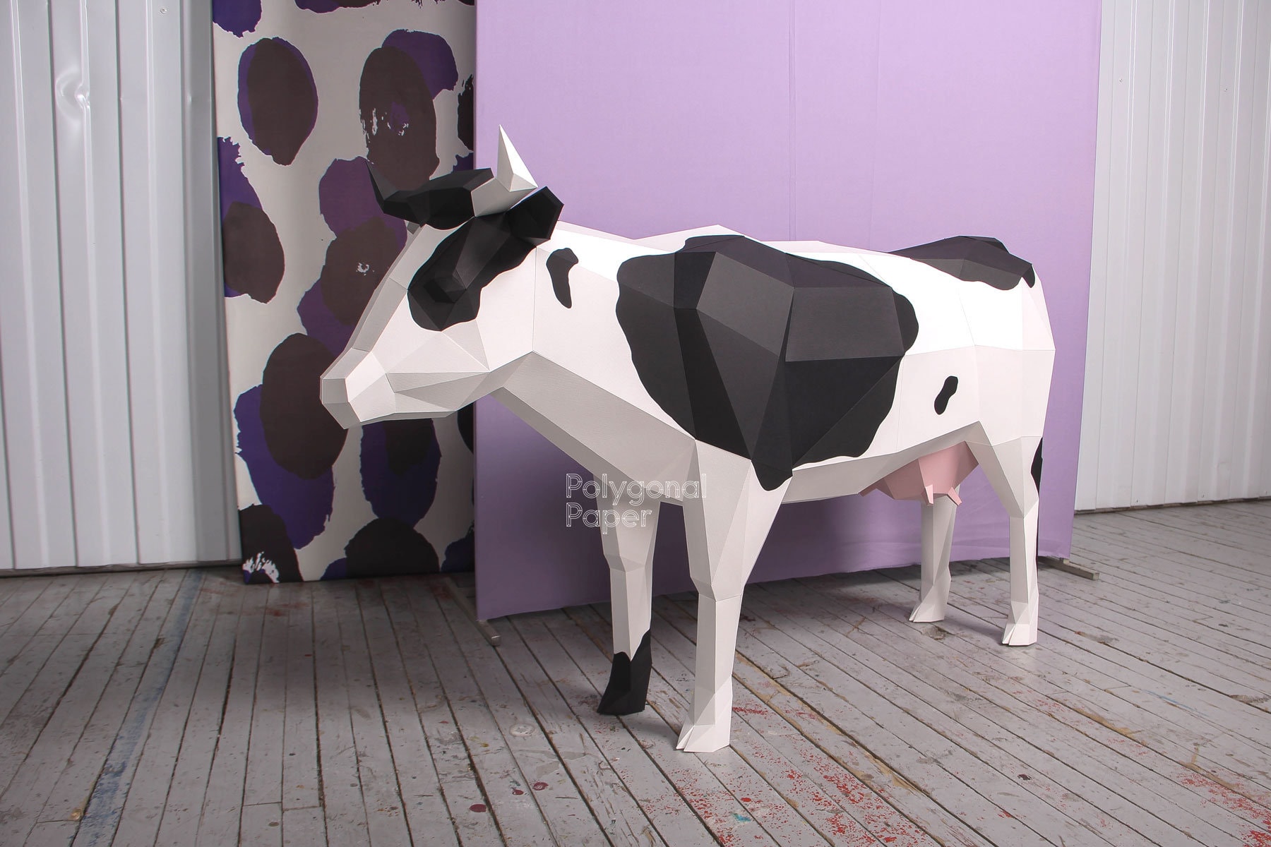 Cow: Digital Files for Papercraft. Printable PDF Template DXF - Etsy ...