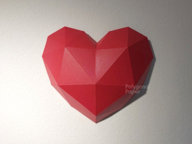 Heart: Digital Downloadable PDF File for Making Model From - Etsy