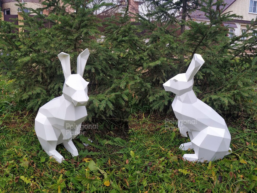 Hase im DXF Format zum Zusammenbauen aus Metall. Vorlage für eine ...