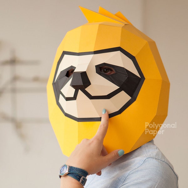 Sloth Mask - Etsy