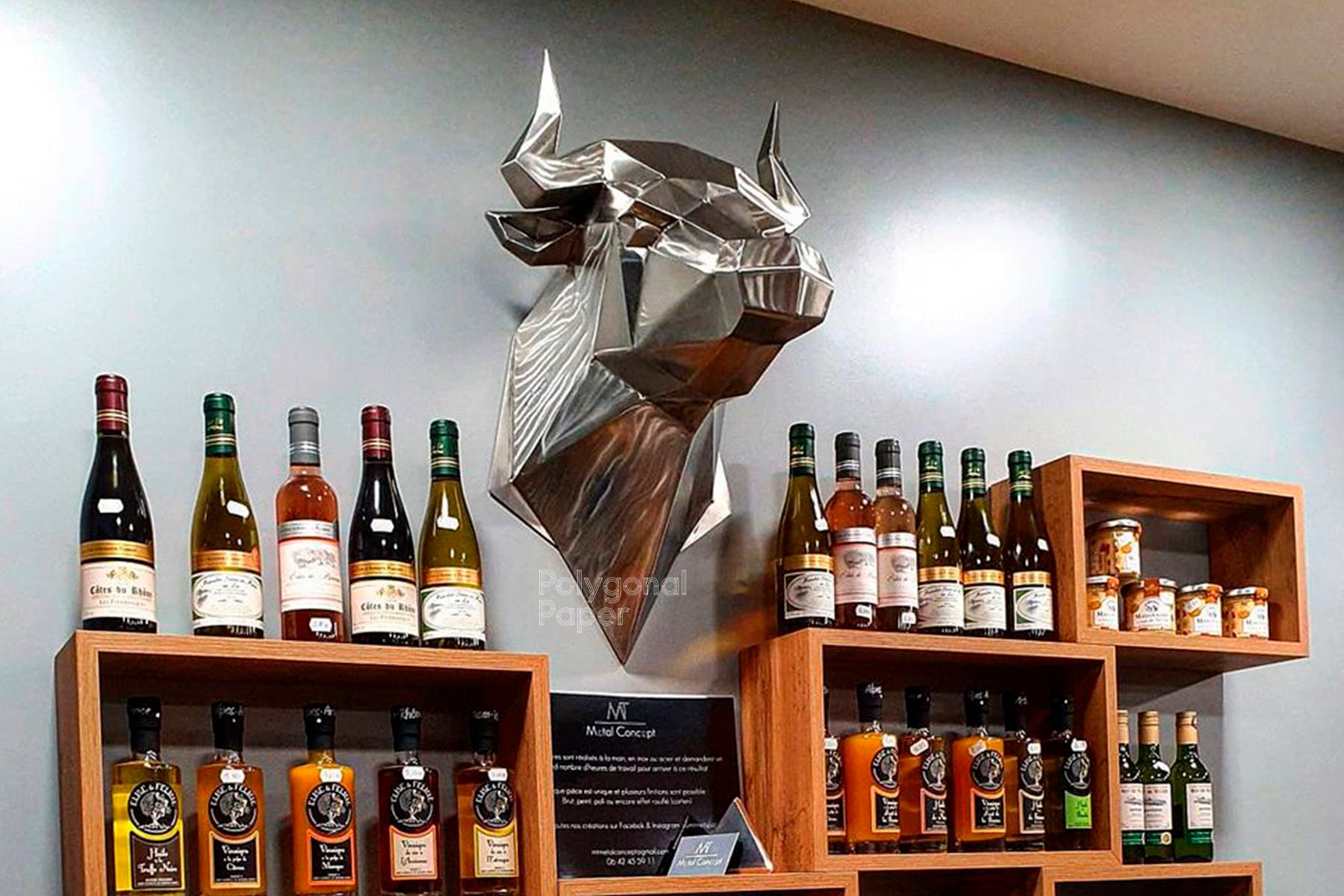 Bull Head in DXF Format for Assembly From Sheet Metal. | Etsy