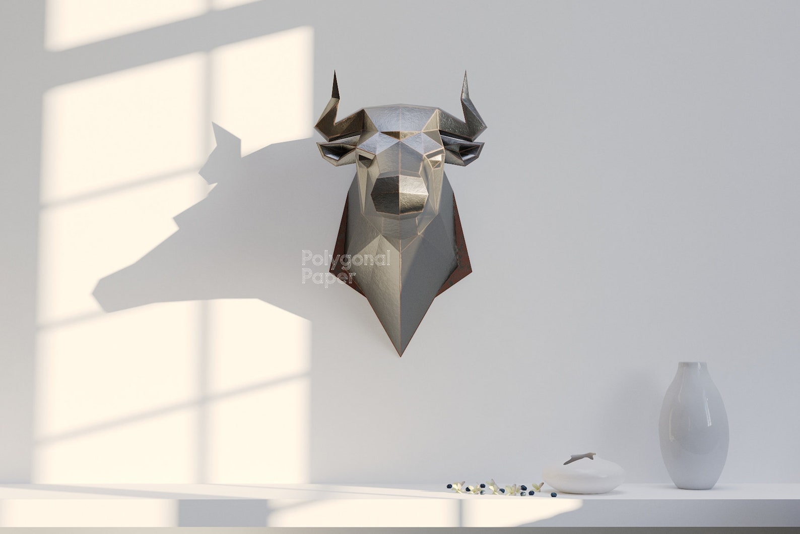 Bull Head in DXF Format for Assembly From Sheet Metal. | Etsy