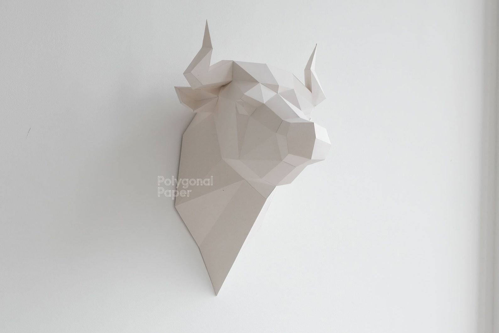 Bull Head: Digital Files for Papercraft. Printable PDF - Etsy