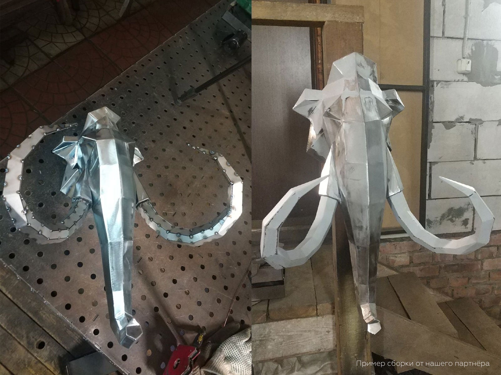 Mammoth Head in DXF Format for Assembly From Sheet Metal. - Etsy Australia