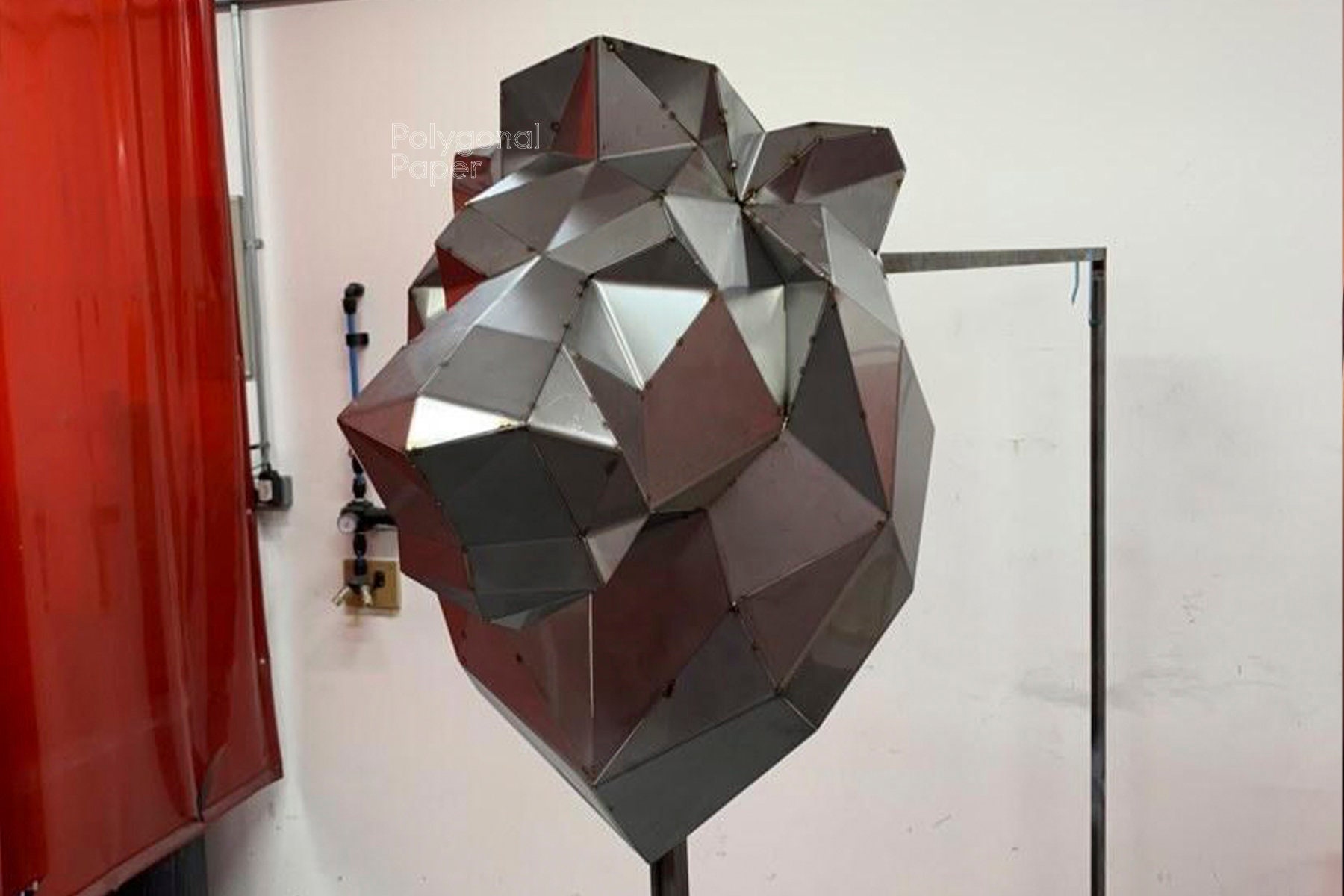 Lion Head in DXF Format for Assembly From Sheet Metal. | Etsy