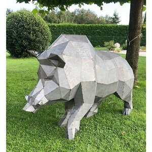 Boar. Drawings in DXF Format for Assembly Geometric Sculpture From ...