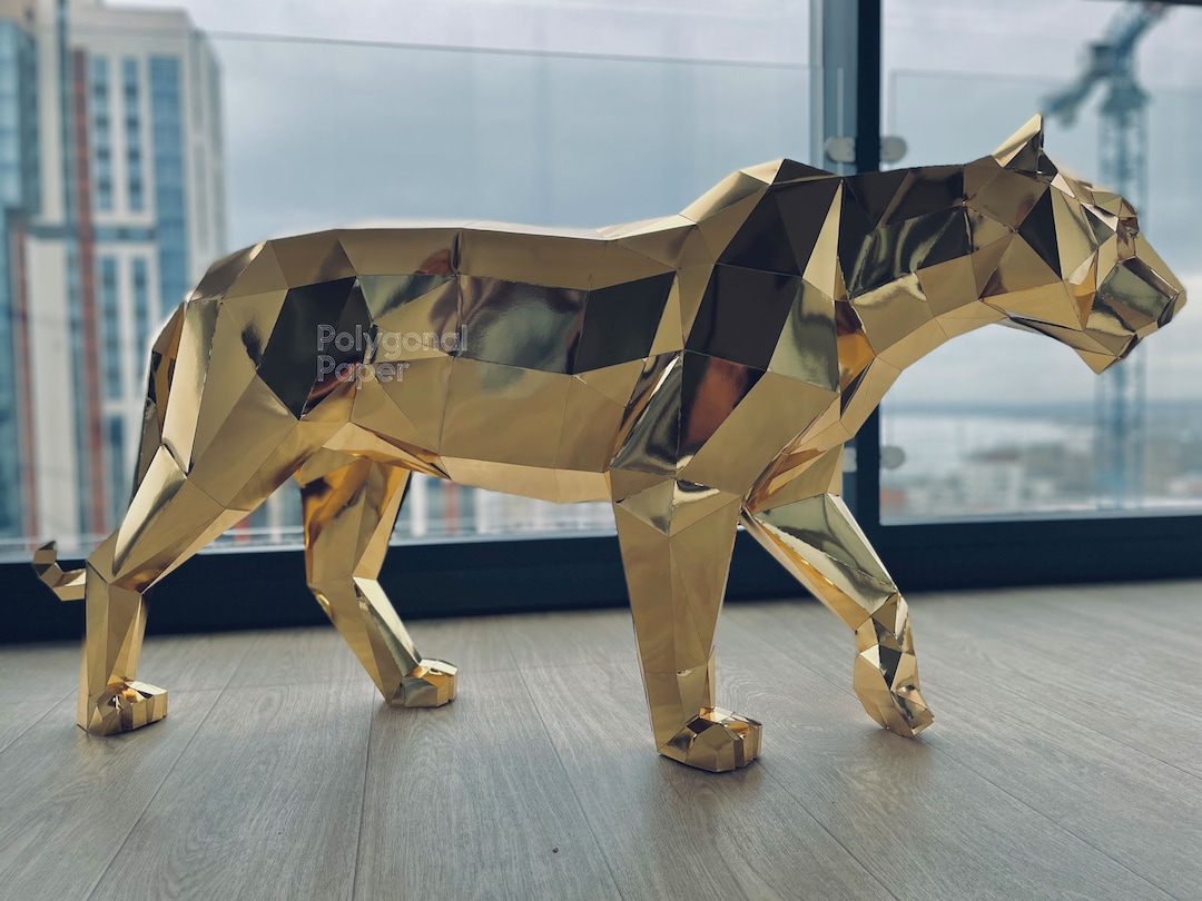 Tiger: Digital Files for Papercraft. Printable PDF Template, DXF ...