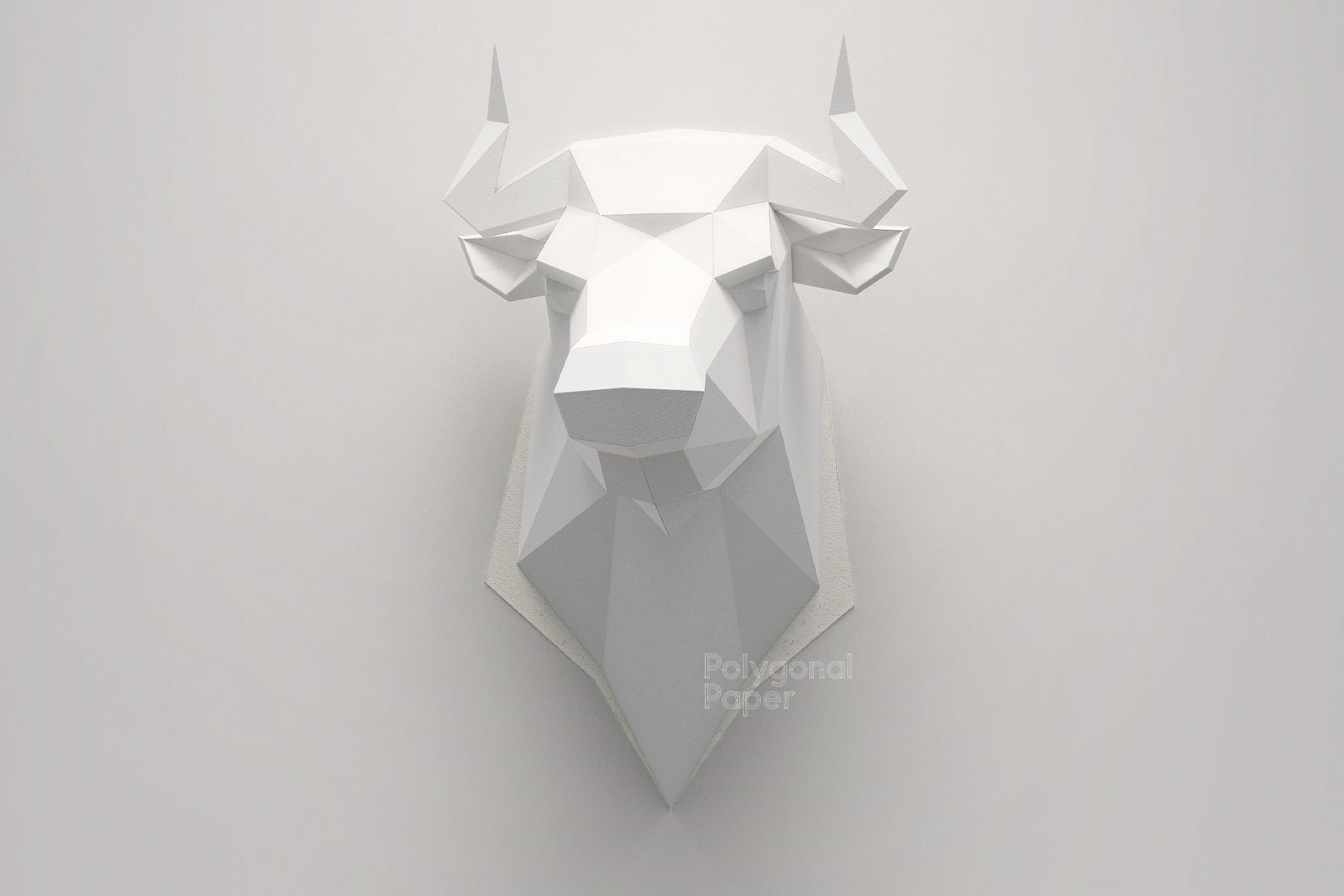 Bull Head: Digital Files for Papercraft. Printable PDF - Etsy