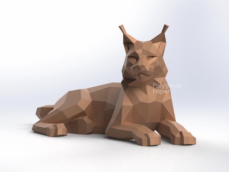 Lynx: DIY Sheet Metal Sculpture. DXF for Laser Cutting, Drawings for ...