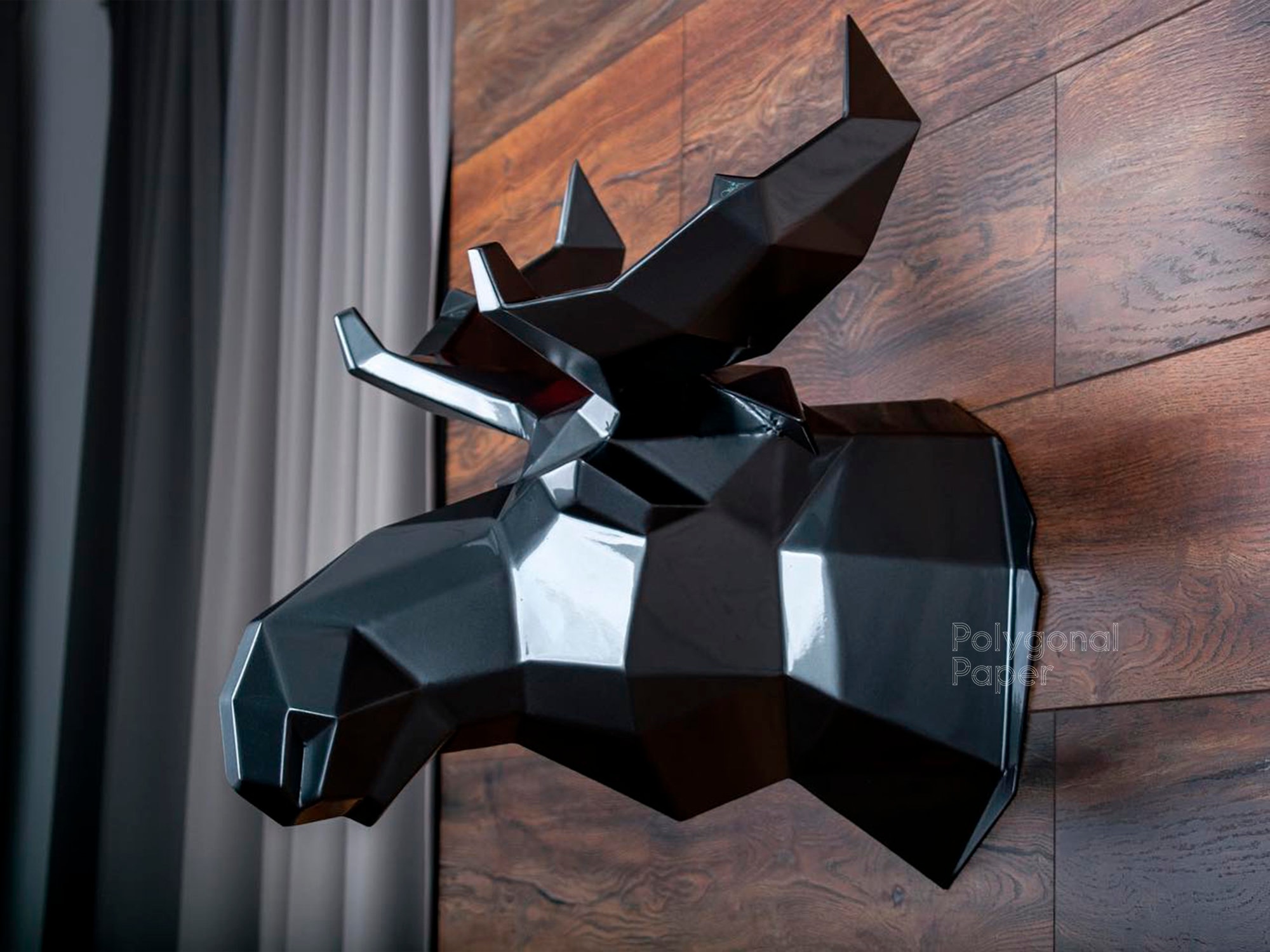 Moose Head in DXF and PDF Format for Assembly From Sheet - Etsy