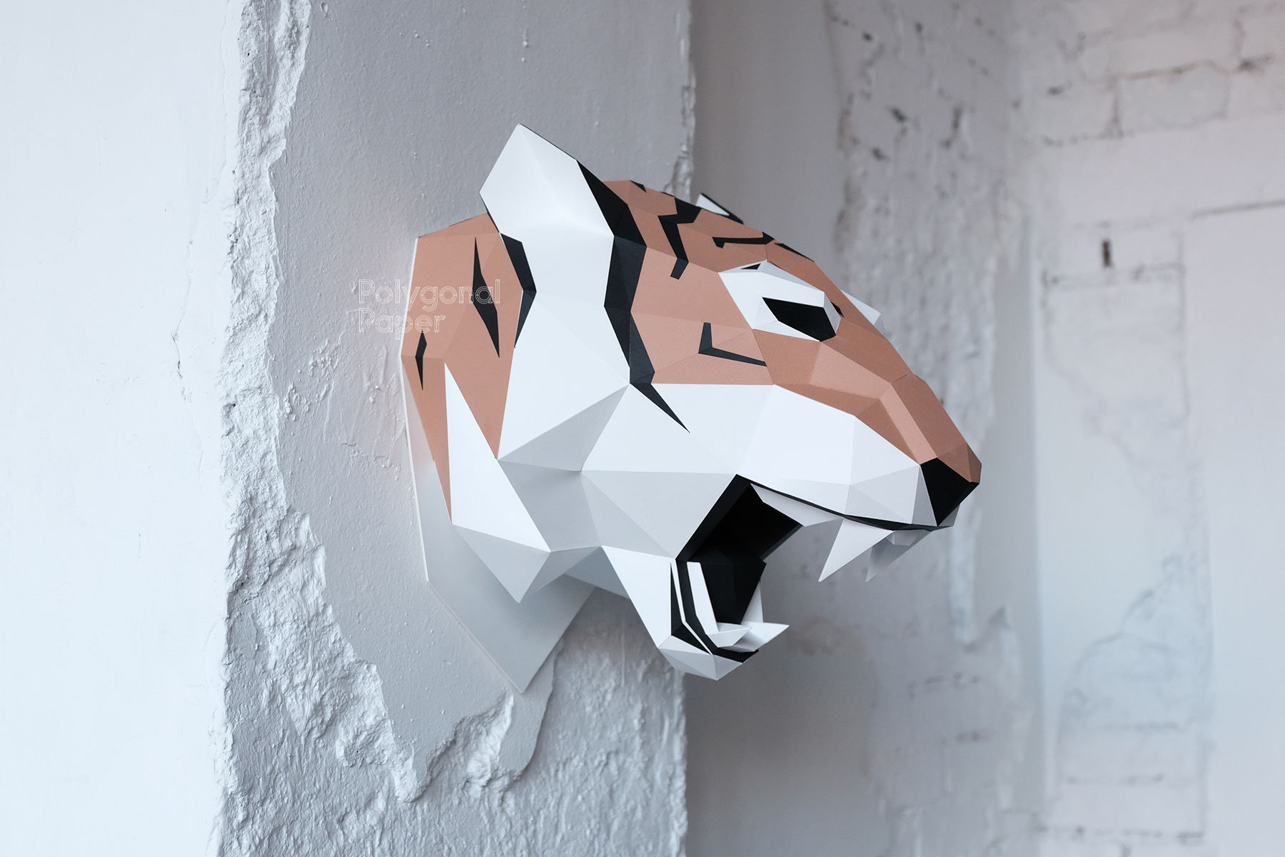 Tiger Head: Digital Files for Papercraft. Printable PDF - Etsy