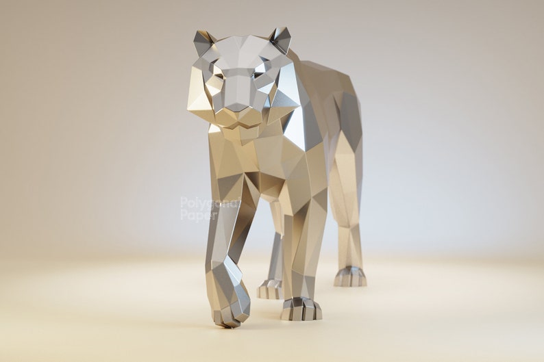 Tiger in DXF Format for Assembly From Metal. Template for - Etsy