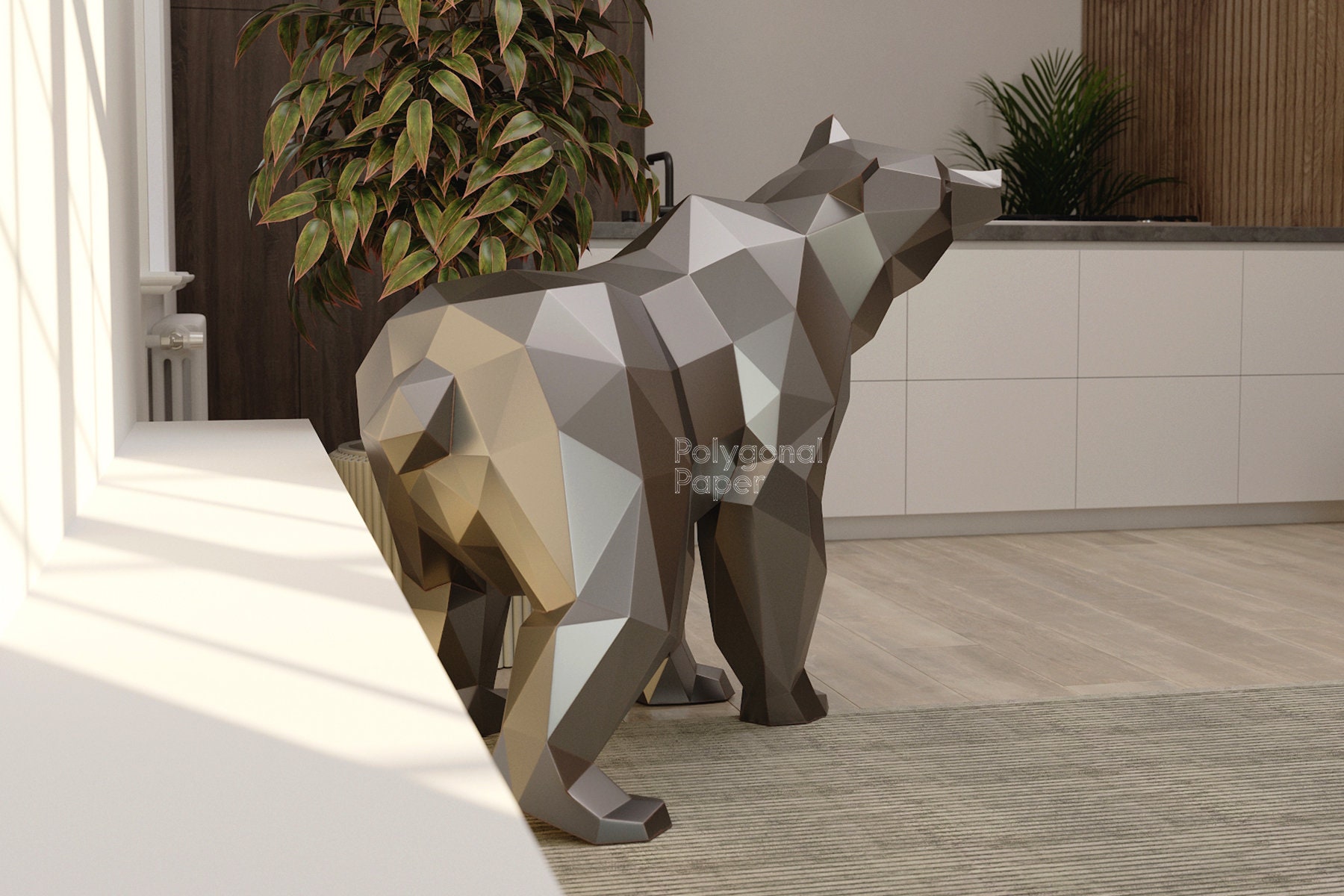 Bear in DXF Format for Assembly From Metal. Template for - Etsy Canada