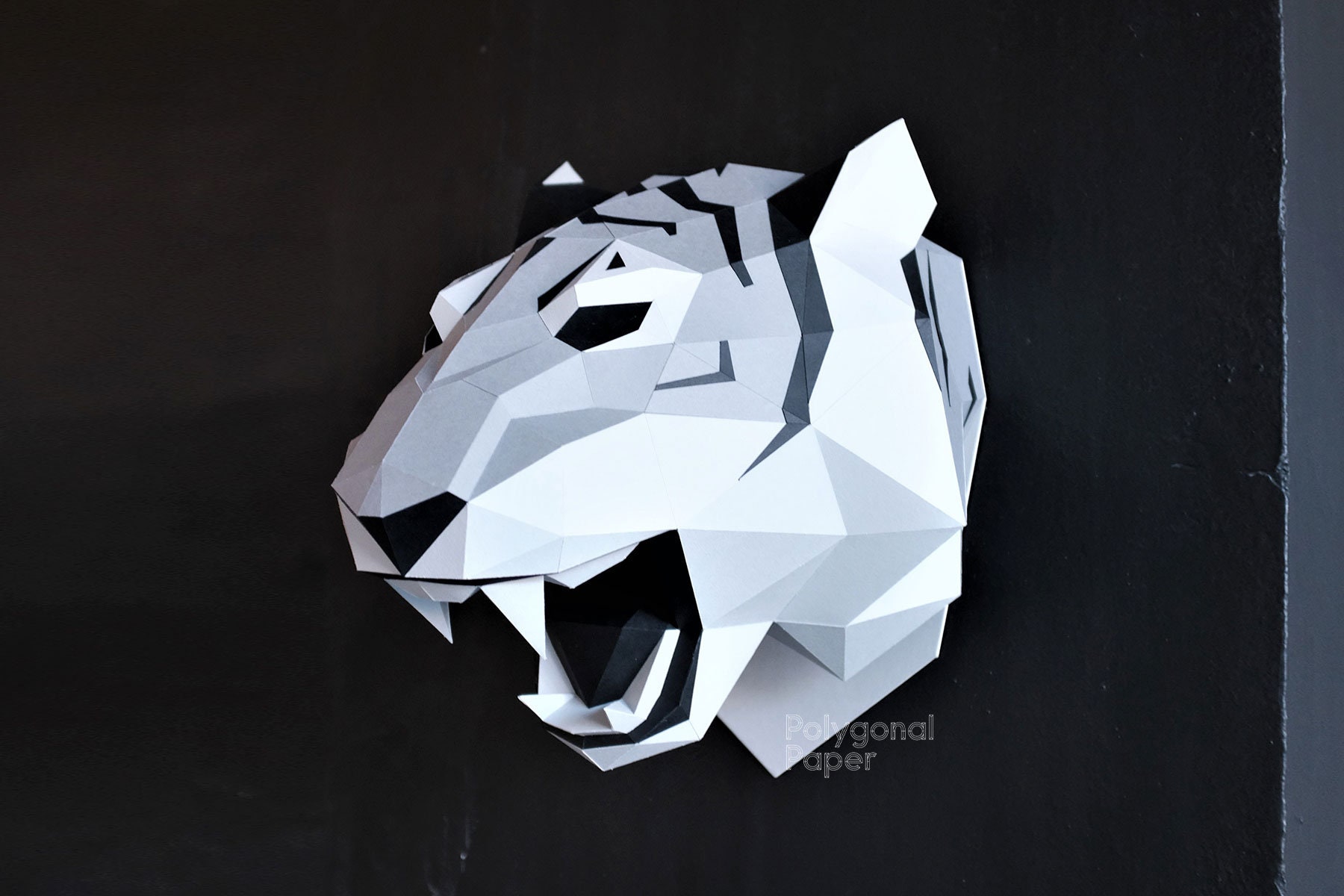 Tiger Head: Digital Files for Papercraft. Printable PDF - Etsy