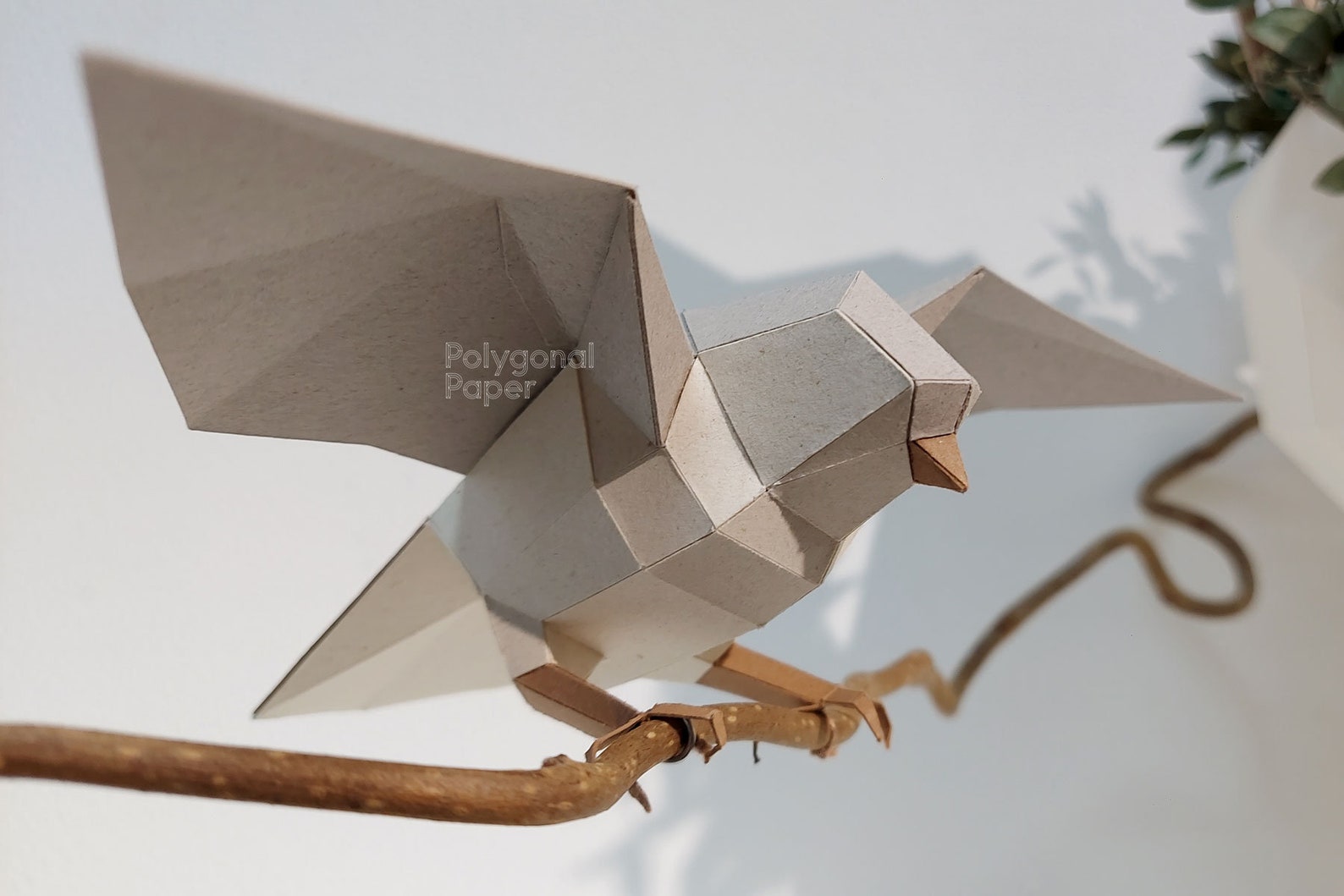 3 Birds: Paper Craft Template for Making Low Poly 3D Table Sculpture of ...
