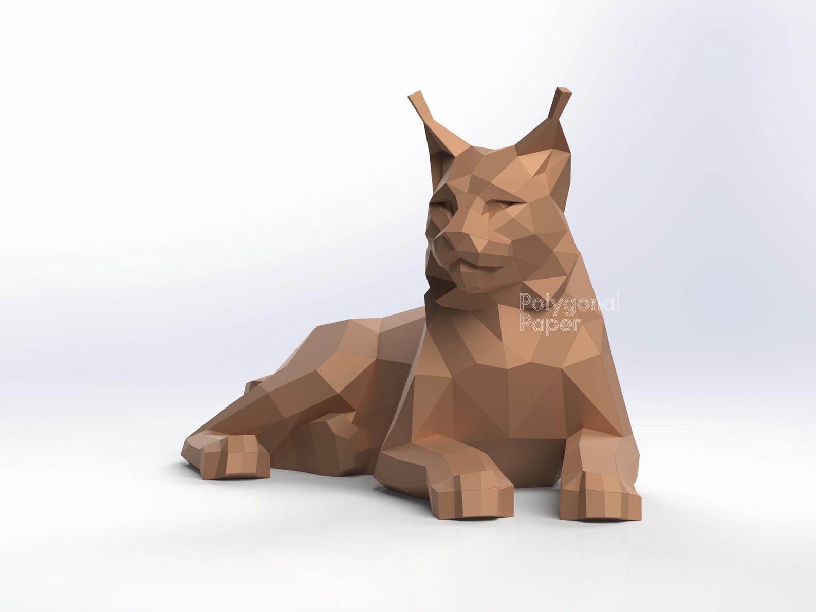 Lynx: DIY Sheet Metal Sculpture. DXF for Laser Cutting, Drawings for ...