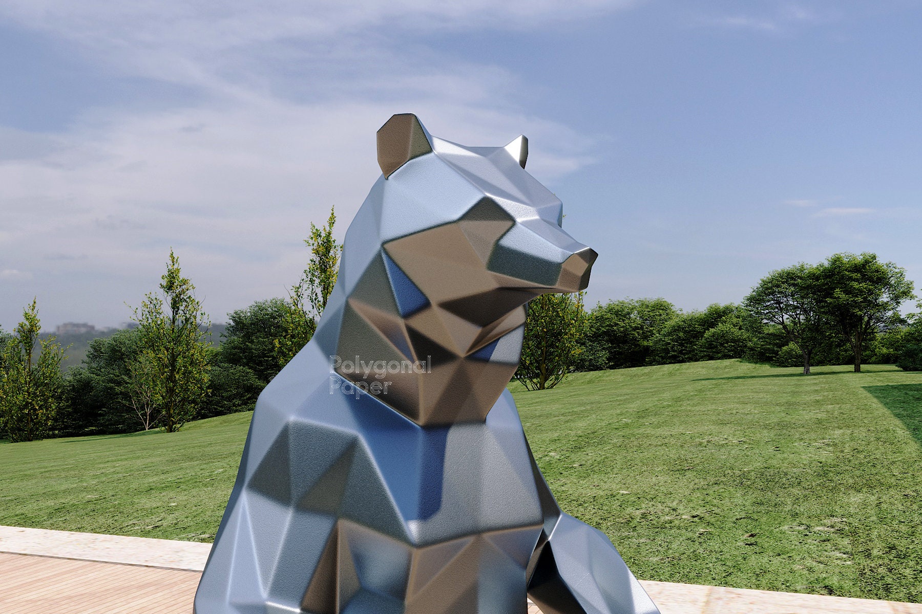 Standing Bear in DXF Format for Assembly From Sheet Metal. - Etsy Canada