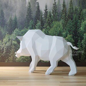 Boar: Digital Files for Papercraft. Printable PDF Template, SVG ...