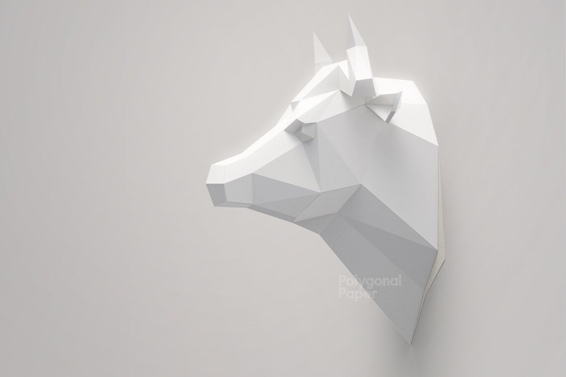 Bull Head: Digital Files for Papercraft. Printable PDF | Etsy