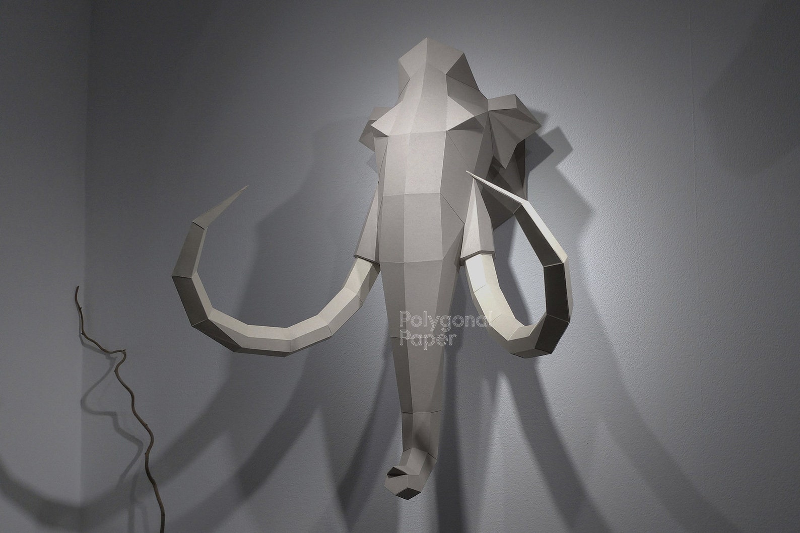 Mammoth Head: Digital Files for Papercraft. Printable PDF - Etsy