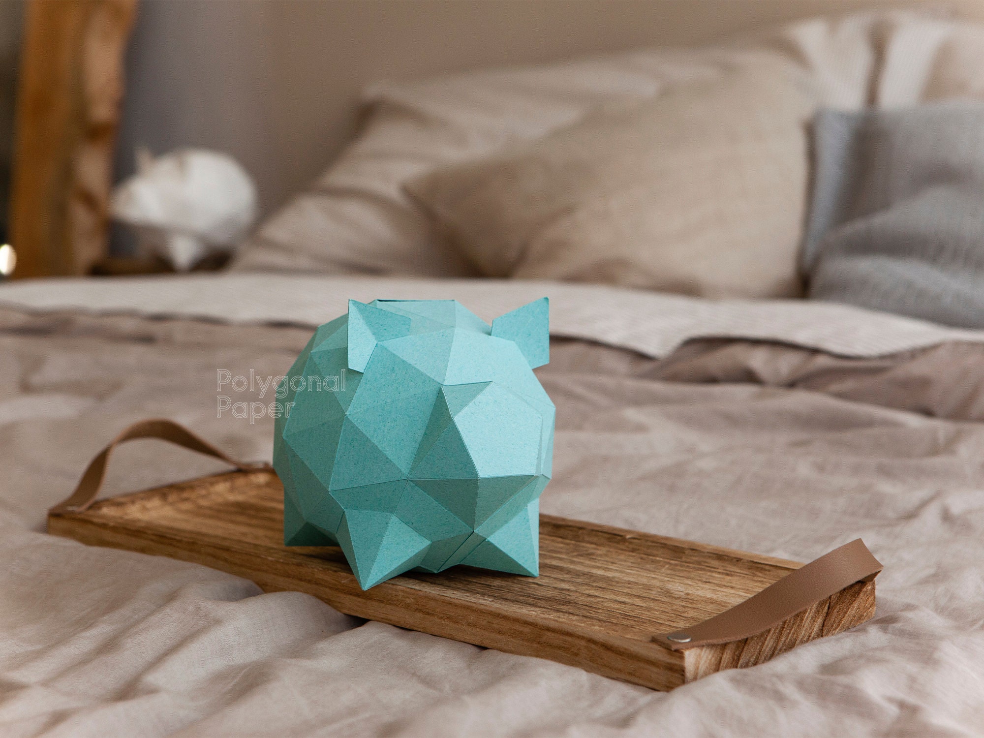 Piggy Bank: Papercraft Template for Making Table Sculpture. - Etsy New ...